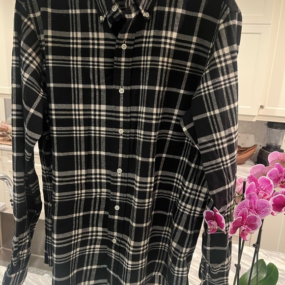 Ralph Lauren Blue Label | Shirts | Mens Black And Cream Flannel Ralph ...